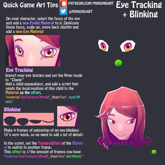 Joyce〔MinionsArt〕 on Twitter: "Using SetTextureOffset to animate a texture sheet, and track an ...