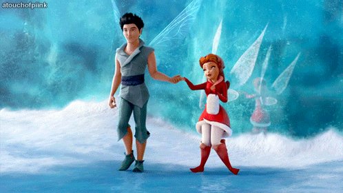 Disney Fairies Rosetta And Sled