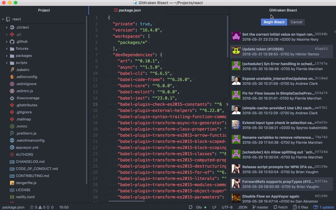 GitKraken on Twitter: "Have you tried our new @Atom_Packages? GitKraken-Bisect opens a panel in ...