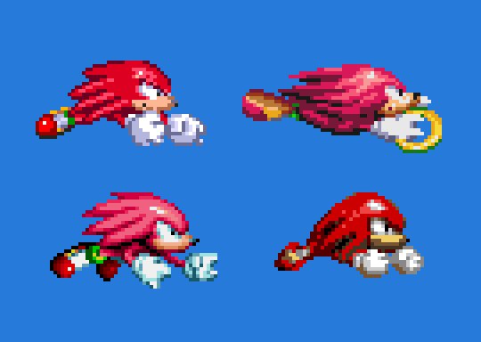 8 Bit Knuckles Sprites