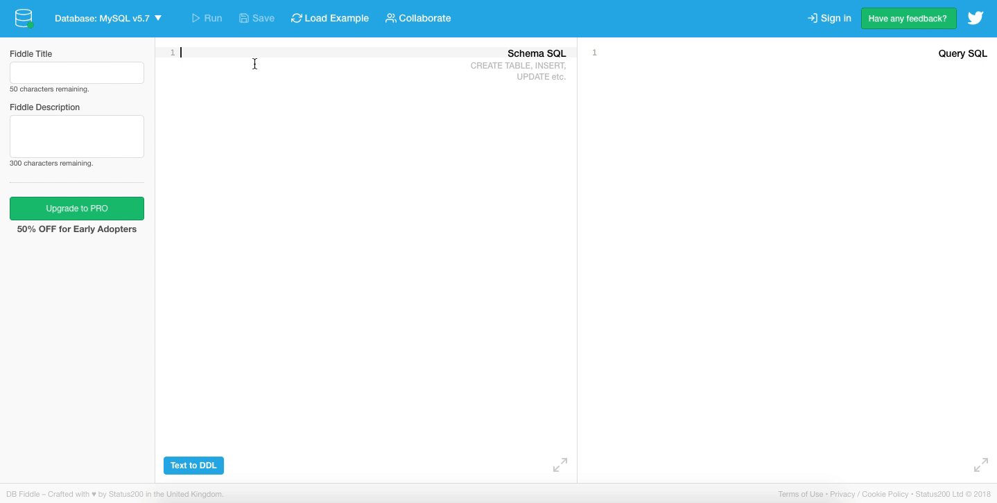 Db Fiddle Dbfiddle Twitter