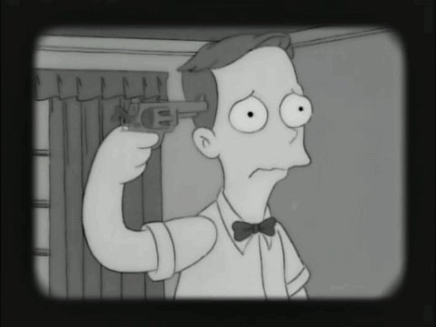 Bart Simpsons With A Gun