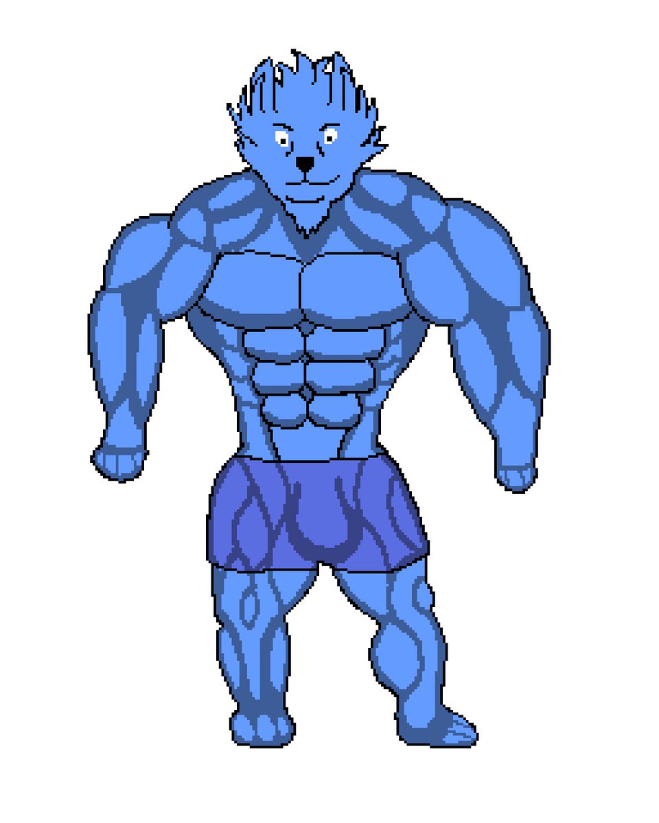 Furry Hyper Muscle Bara