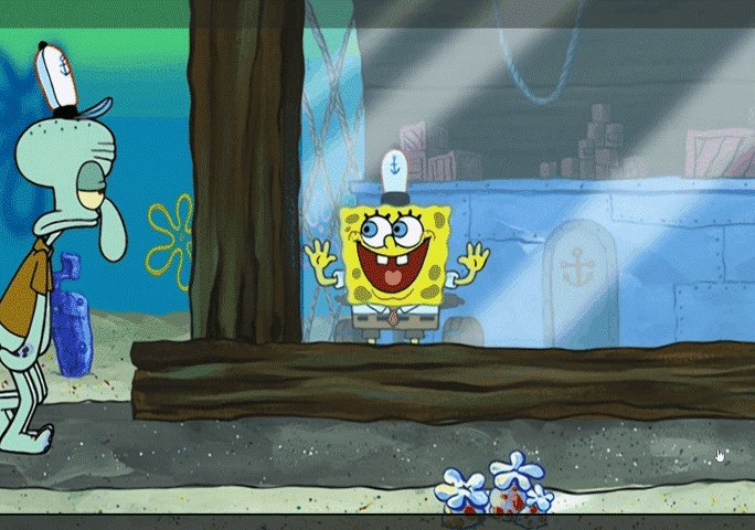 Spongebob Walking To Work