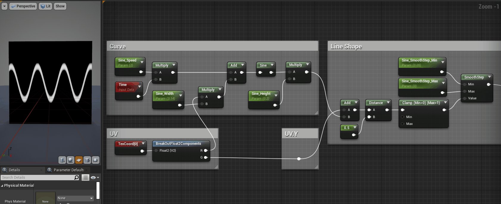 Let's Make FX on Twitter: "Wanna make a procedural sine wave? Here’s how! #indiedev #gamedev # ...