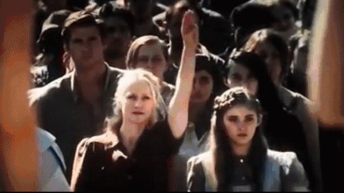 Hunger Games Three Finger Salute Gif