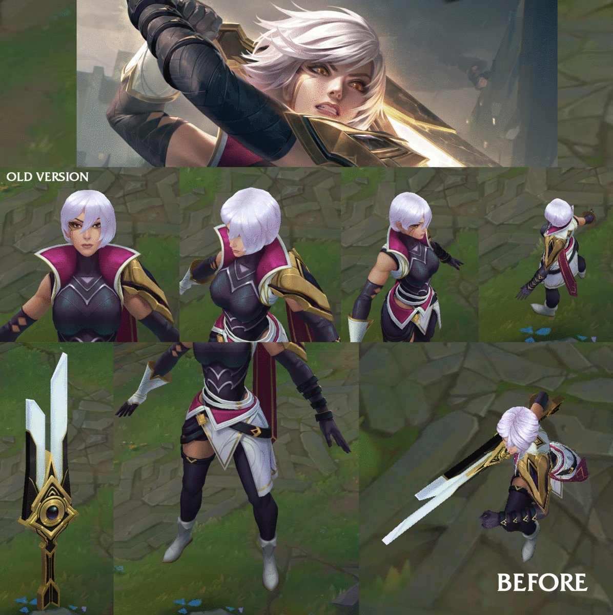 Tereza "Teya" Rozumkova 💙 on Twitter: "Sentinel Riven PBE texture changes I just submitted 💫 I ...