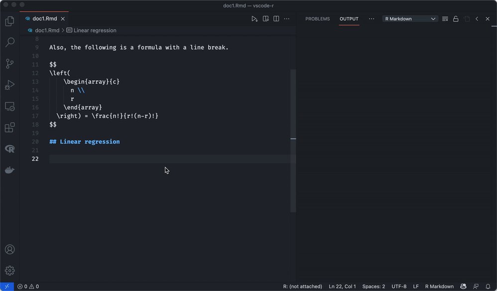 Kun Ren on Twitter: "Enhancing R Markdown support for #rstats in #vscode: preview Rmd, auto ...