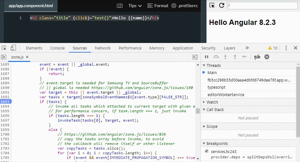 Alexey Zuev On Twitter Its Hard To Debug Angular App Within Zonejs Heres A Simple Example 