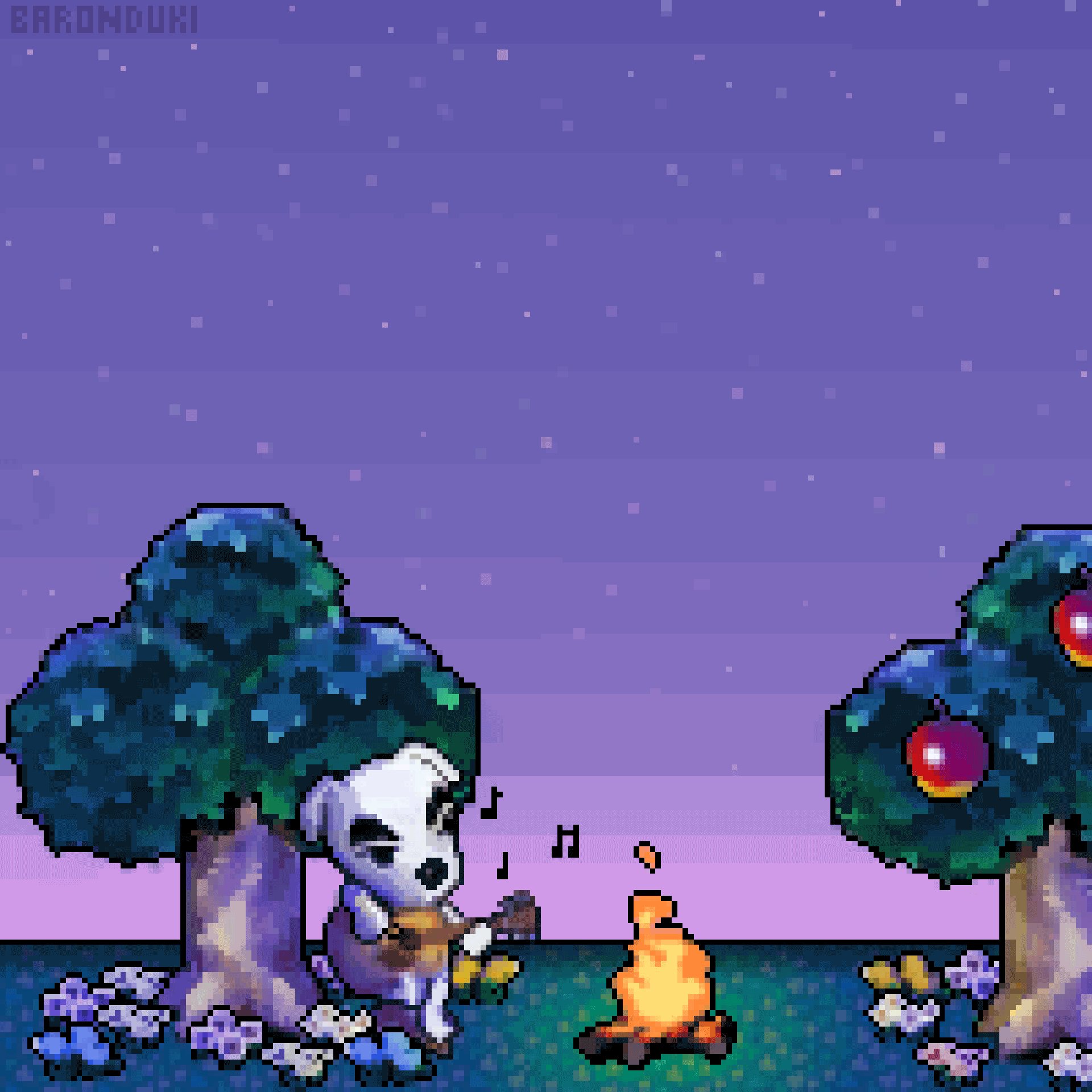 Animal Crossing Pixel Background