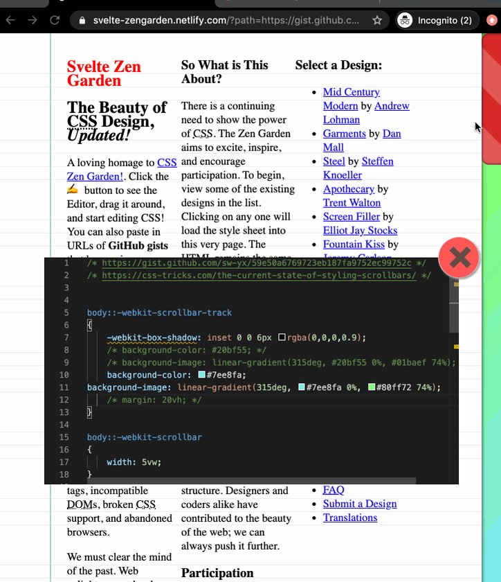 swyx on Twitter: "TIL you can add margins to scrollbars?! https://t.co/gqROOU4Fun" / Twitter