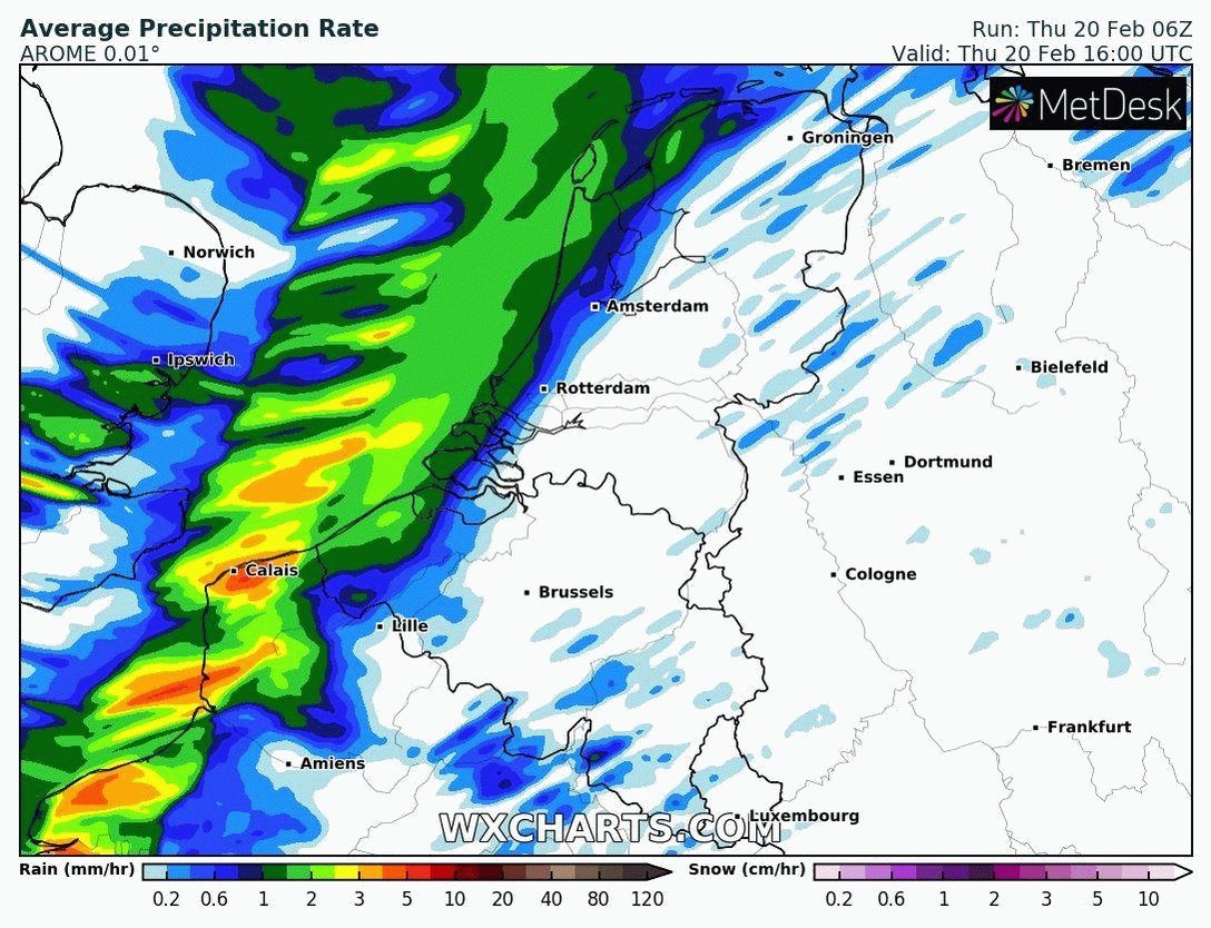 Weercode geel afgegeven voor zware windstoten - Rijnmond