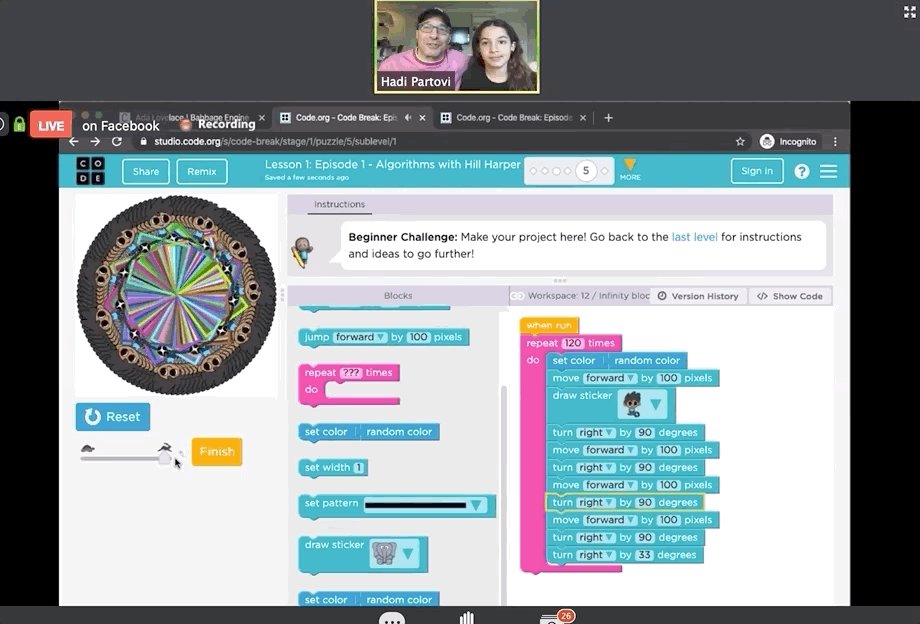 Code.org on Twitter: "Everyone watching helped Sofia choose this ...