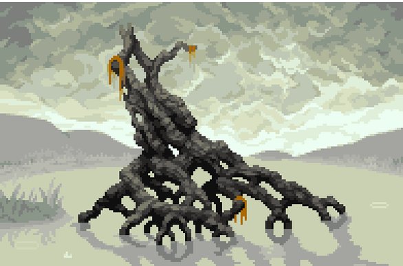 Tony Redmer on Twitter: "Marshy #pixelart tree for @pixeljoint weekly! Made in the middle of ...