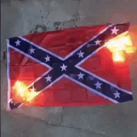 Confederate Flag Waving Gif
