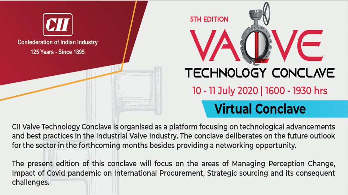 TUV India on Twitter: "TUV India at 5th edition of Valve Technology Conclave organised by ...