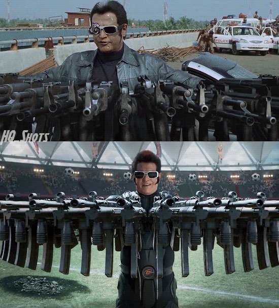 Perfect Shots on Twitter: "Enthiran /Robo (2010) 2.0 (2018) @shankarshanmugh @rajinikanth https ...