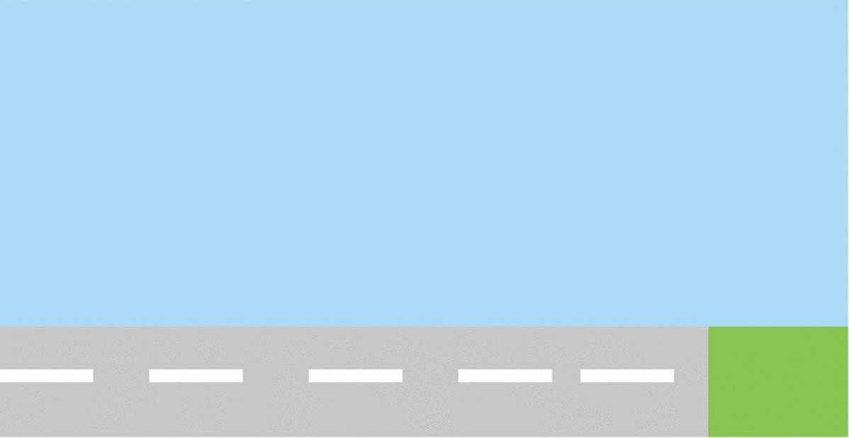 Animated Horizontal Road