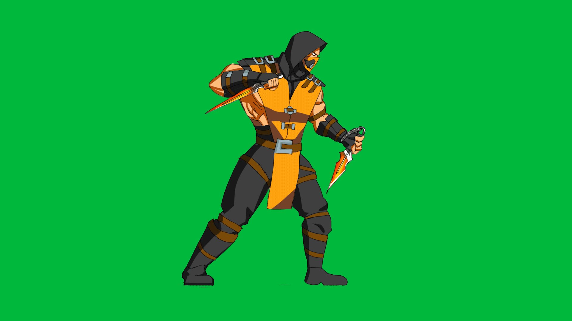 Scorpion Cartoon Mortal Kombat