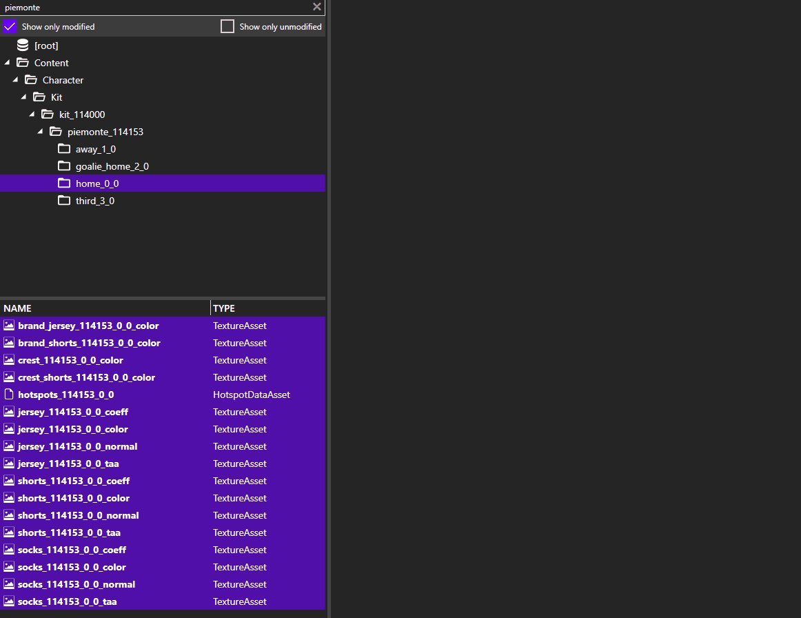 FIFA Editor Tool on Twitter: "The 4th added feature is the ability to revert multiple assets at ...