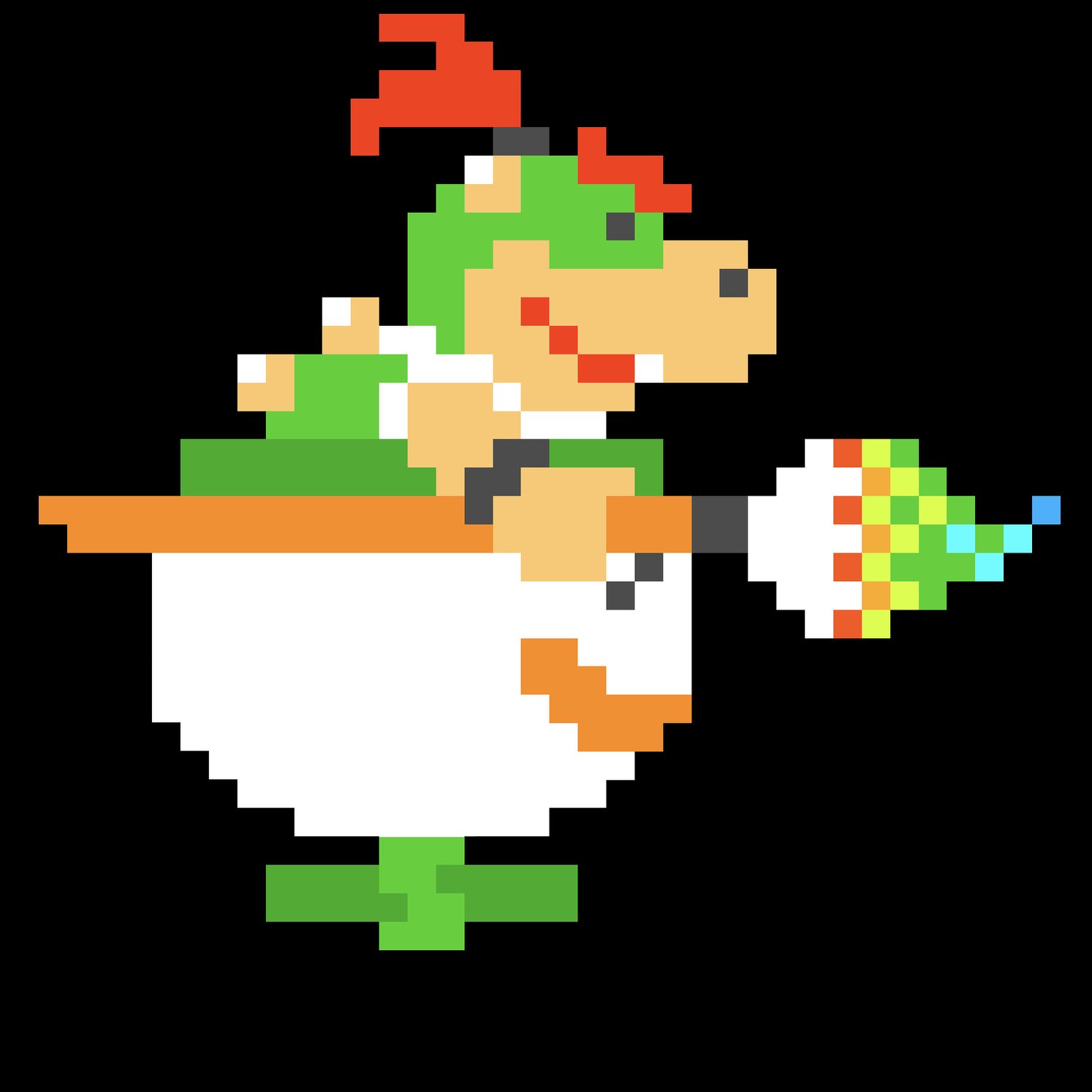Bowser 8 Bit Sprite