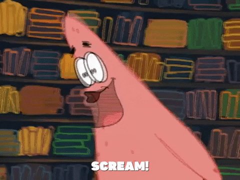 Screaming Patrick Gif