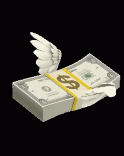 Money Flying Away Gif