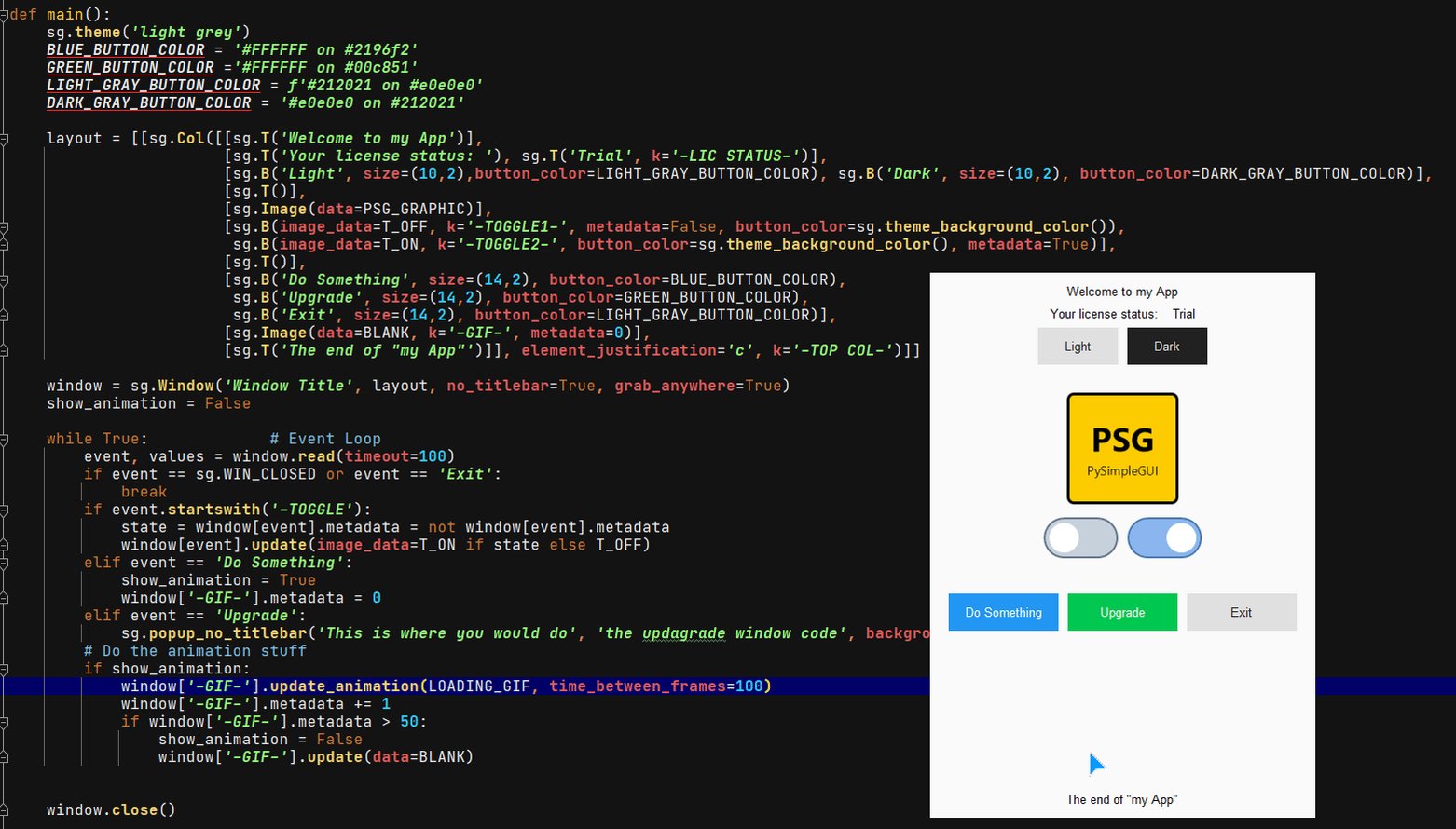 PySimpleGUI on Twitter: "New #PySimpleGUI Demo that implements a window similar to one posted by ...