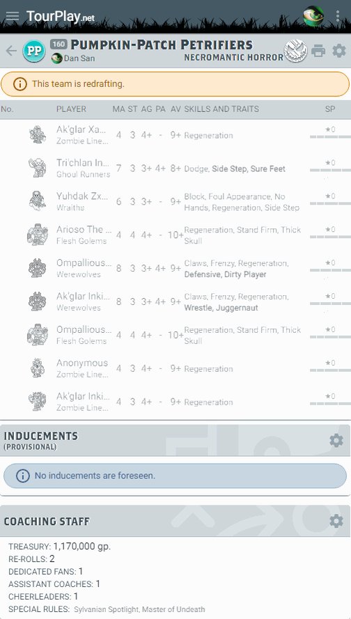 Blood Bowl Tourplay.net on Twitter: "Team redrafting when finish a competition now are available ...