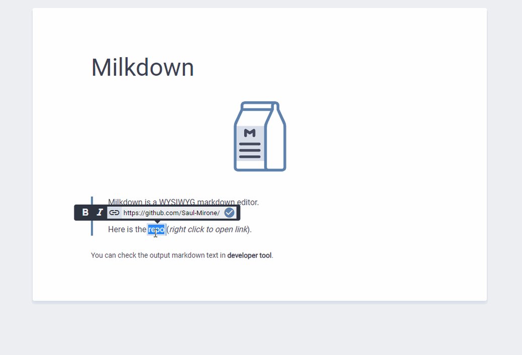 Milkdown / Twitter