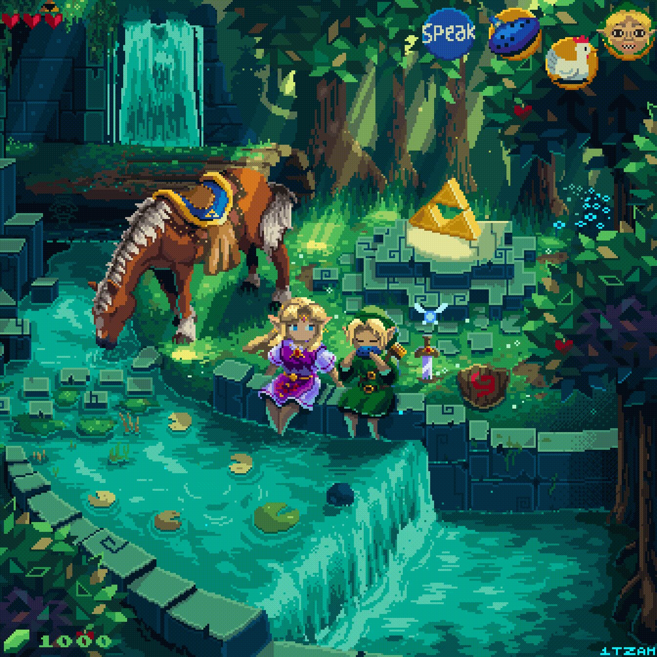Legend of zelda pixel art store