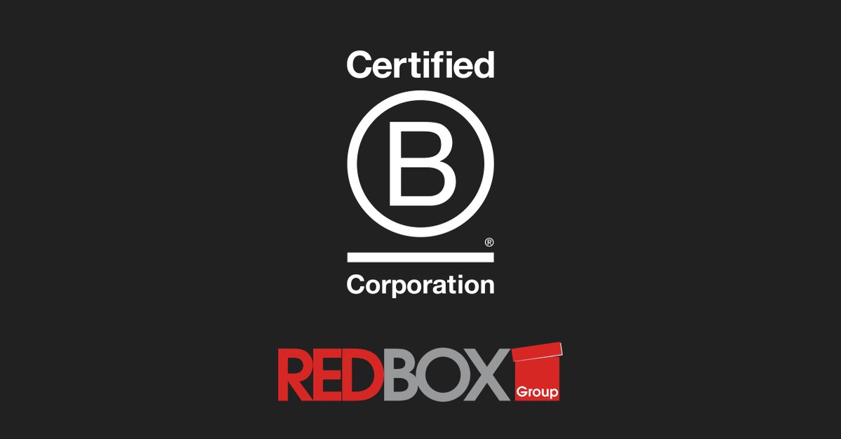REDBOX on Twitter: "We’re delighted to announce that we've re-certified as a #BCorp with a score ...