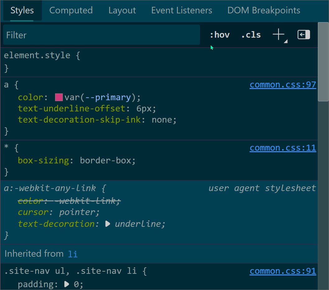 Devtools Tips On Twitter Jump From A Css Variable Function To Where The Value Is Defined In