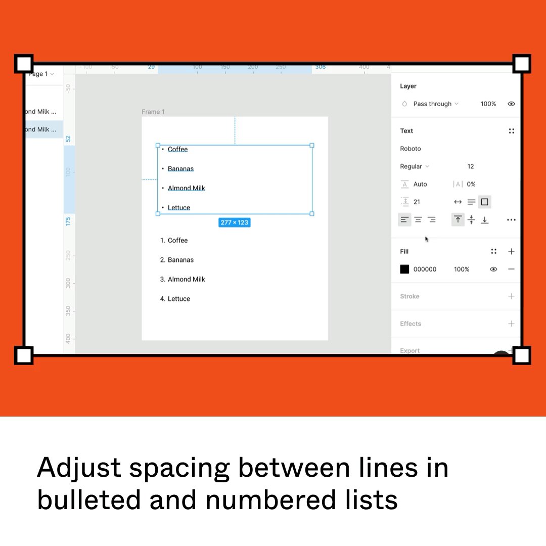 Figma on Twitter: "We’ve heard your feedback and have made an update to bulleted and numbered ...