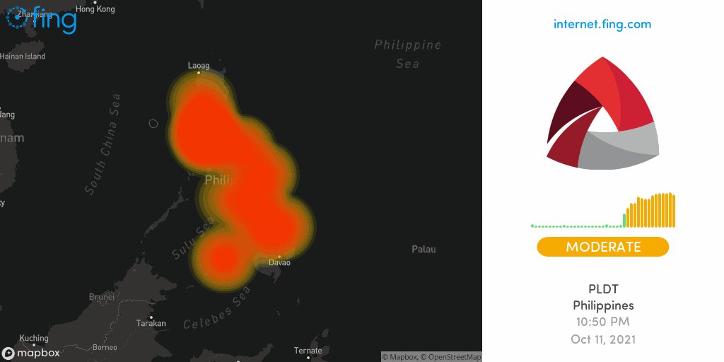 Fing Internet Alert On Twitter š„ Moderate Internet Outage Ongoing Pldt In Philippines