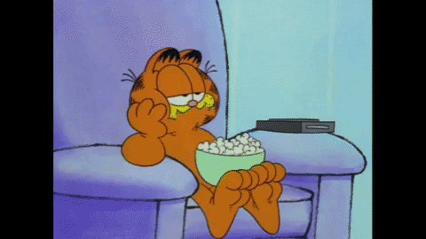 Garfield Eating Gif