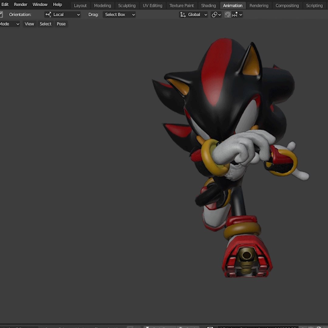 Shadow The Hedgehog Skating