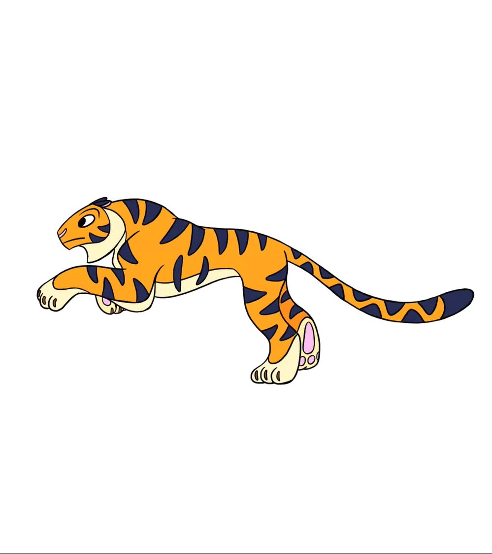 Animated Tiger Running Gif