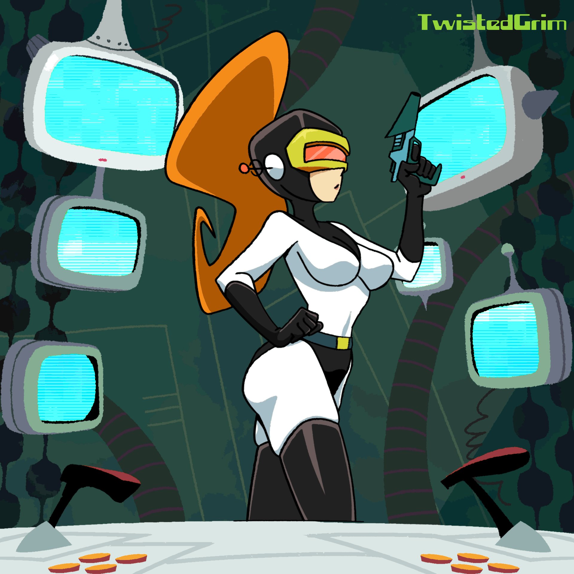 TwistedGrim🇨🇱 on Twitter: "⏰Sheila⏰ From TimeSquad, really underated character imo👀 BG by @Mizu ...
