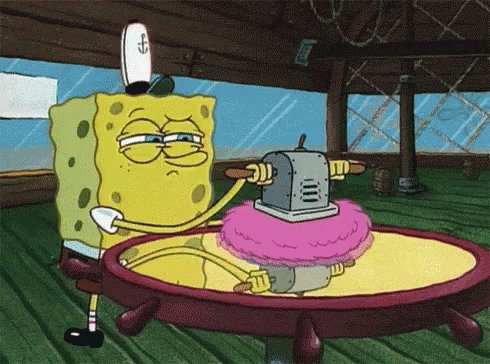 Spongebob Mopping