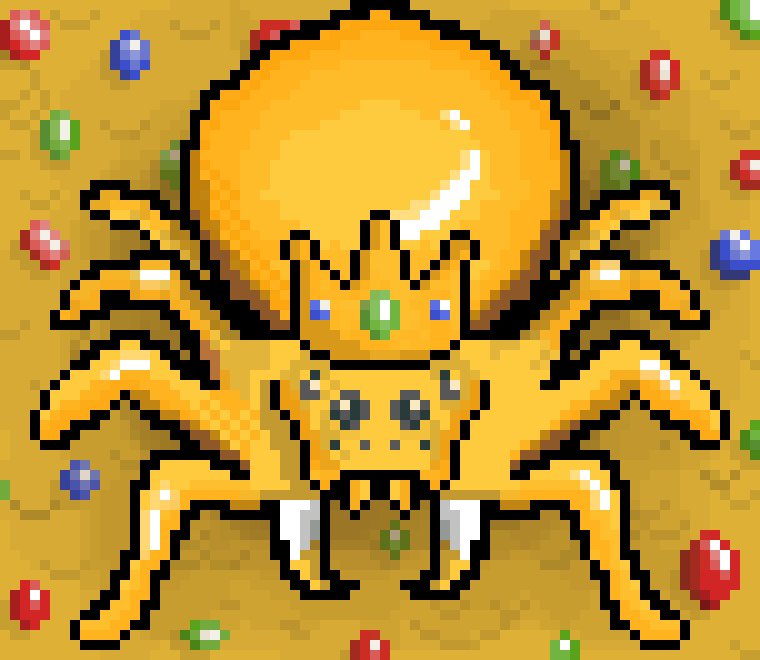 Pixel Spiders NFT on Twitter: "The 45th spider is up for auction! The Golden Spider! 🚨There are ...