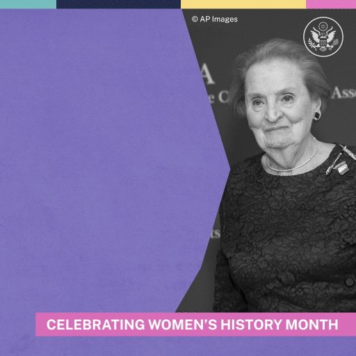 Department of State on Twitter: "Secretary @Madeleine Albright's ...