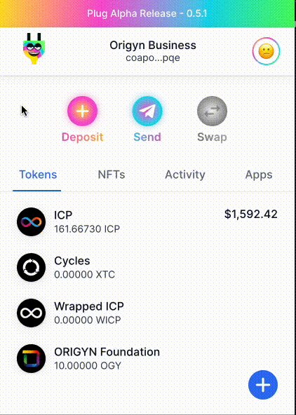 ORIGYN Foundation on Twitter: "Starting with @plug_wallet 0.5.1, you can now add the @ORIGYNTech ...