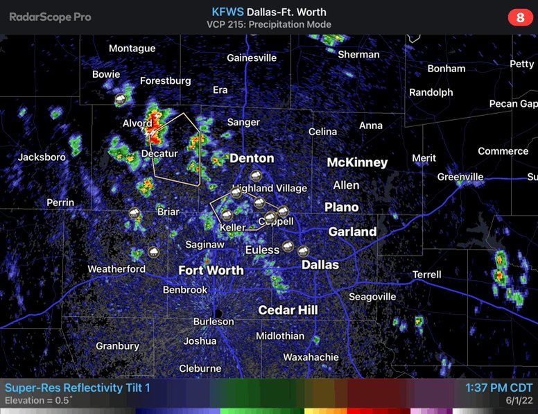 Nws Fort Worth On Twitter 2 42pm Some Strong Storms Are Impacting