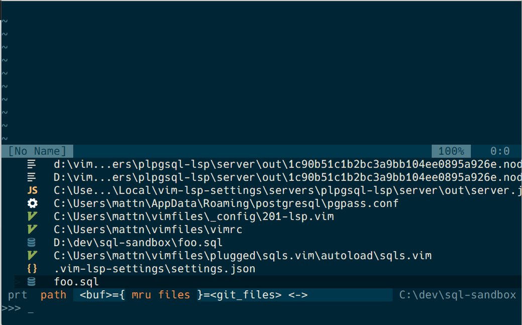 mattn on Twitter: "Vim で SQL 編集するなら(僕が思うに) sqls 一択だと思う。接続情報も予め登録しておけるし、スイッチもできる。補完もサクサク。 https ...