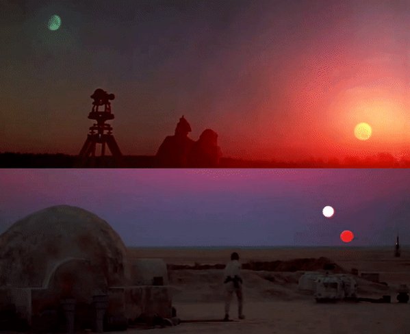 Binary Sunset Gif