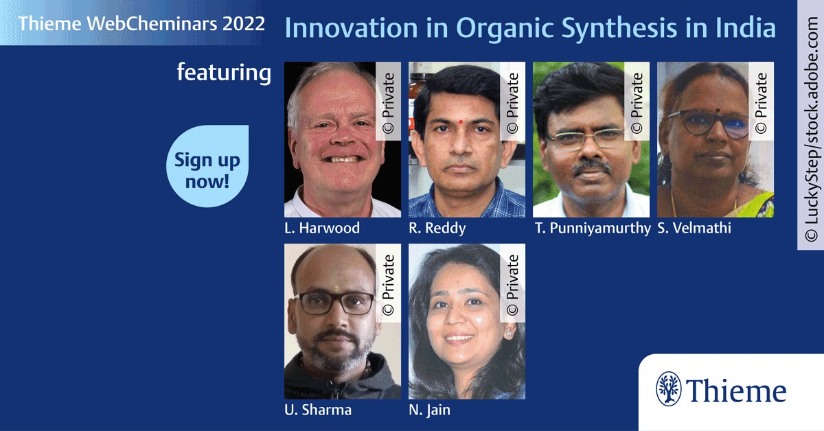 Thieme Chemistry on Twitter: "Meet Sivan Velmathi and our ECAB members Upendra Sharma ...