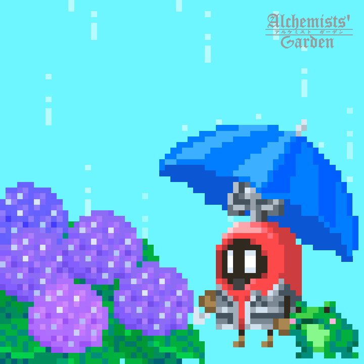 アルケミストガーデンアルデン公式 On Twitter 7月に入りましたが まだまだ各地では雨が続きますね☔️ 雨は嫌い😢 という方は多いかもしれませんが 私はしとしと降る雨の中のお 