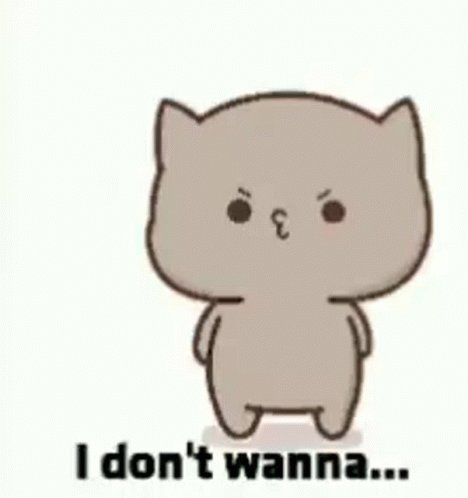 Do Not Want Cat Gif