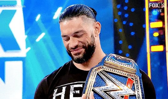 Roman Reigns Smile Gif